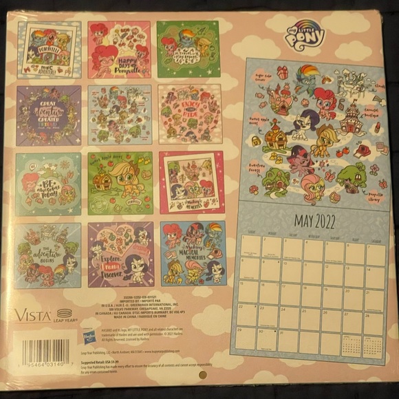 Other | My Little Pony 222 Calendar | Poshmark